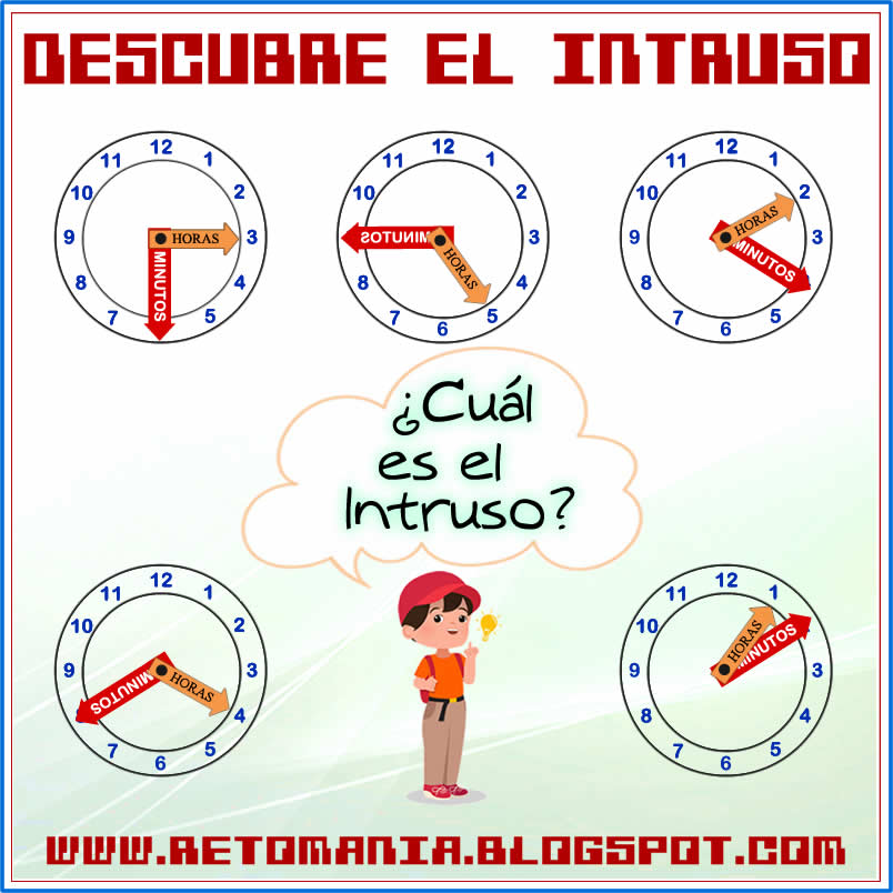 RETOS MATEMÁTICOS : EL INTRUSO ~ RETOS MATEMÁTICOS