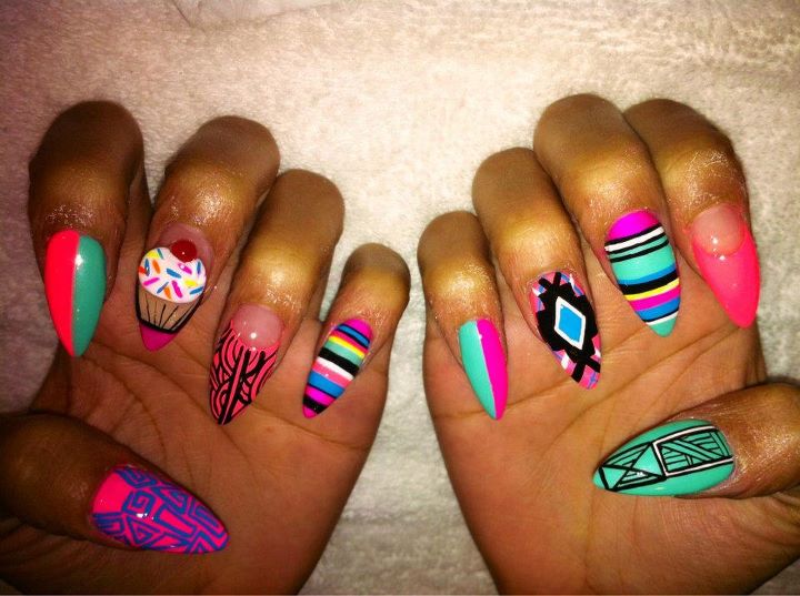 Bow Ties and Barrettes: SICK NAILS