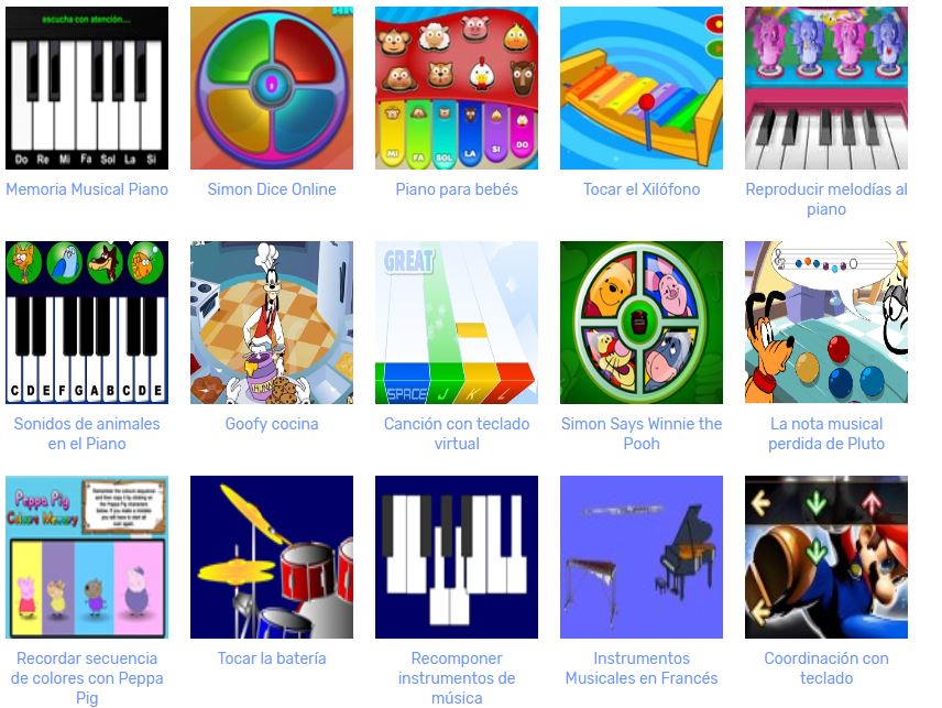 LA MUSICA DE MI COLE.CEIP LA BAIA: JUEGOS