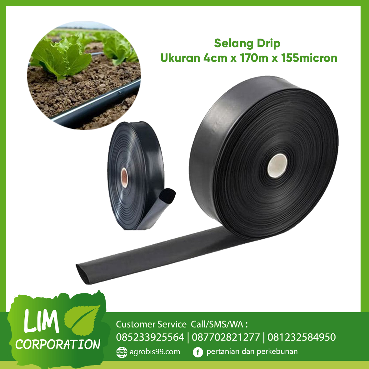 Mengenal Selang Drip dan Cara Pemasangannya Pada Lahan - Lim Corporation