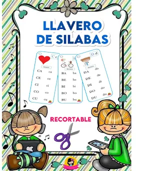 Educando con la Maestra: Llavero de Silabas / Recortable