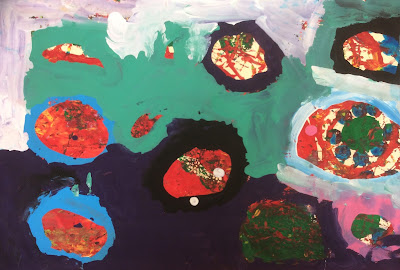Art with Mrs. Elliott : Abstract Paintings in Kindergarten