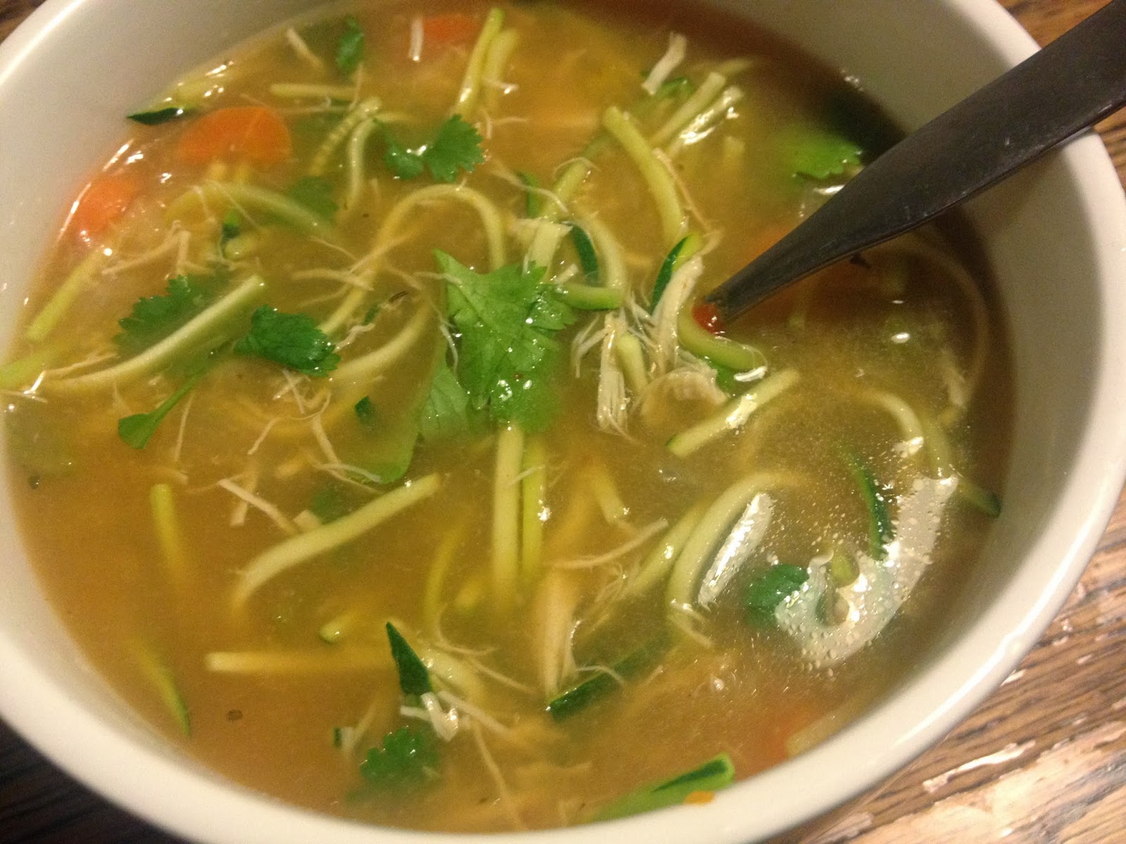 The Busy Broad: Low Carb Chicken Zoodle Soup