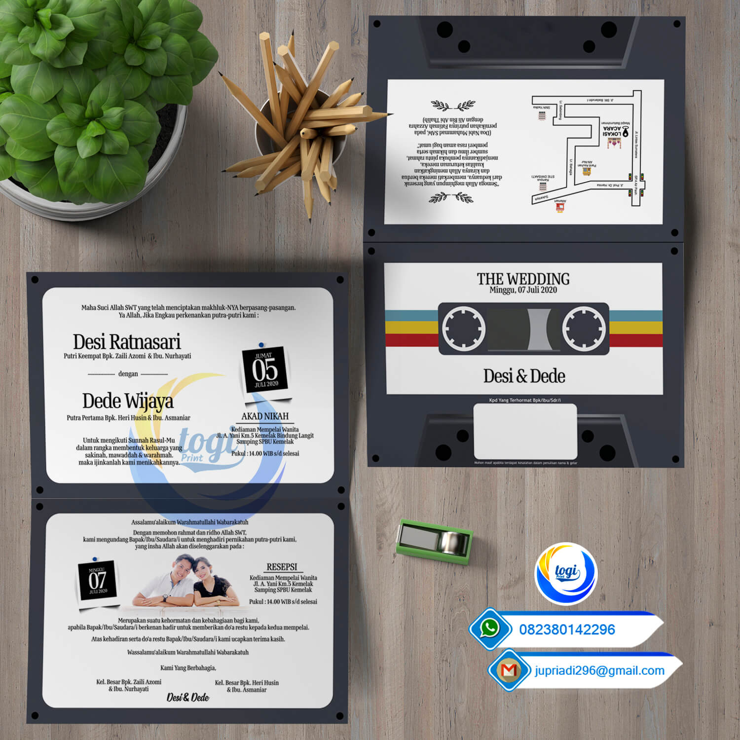 100 Download Template Desain Undangan Pernikahan Custome Elegan Cdr ...