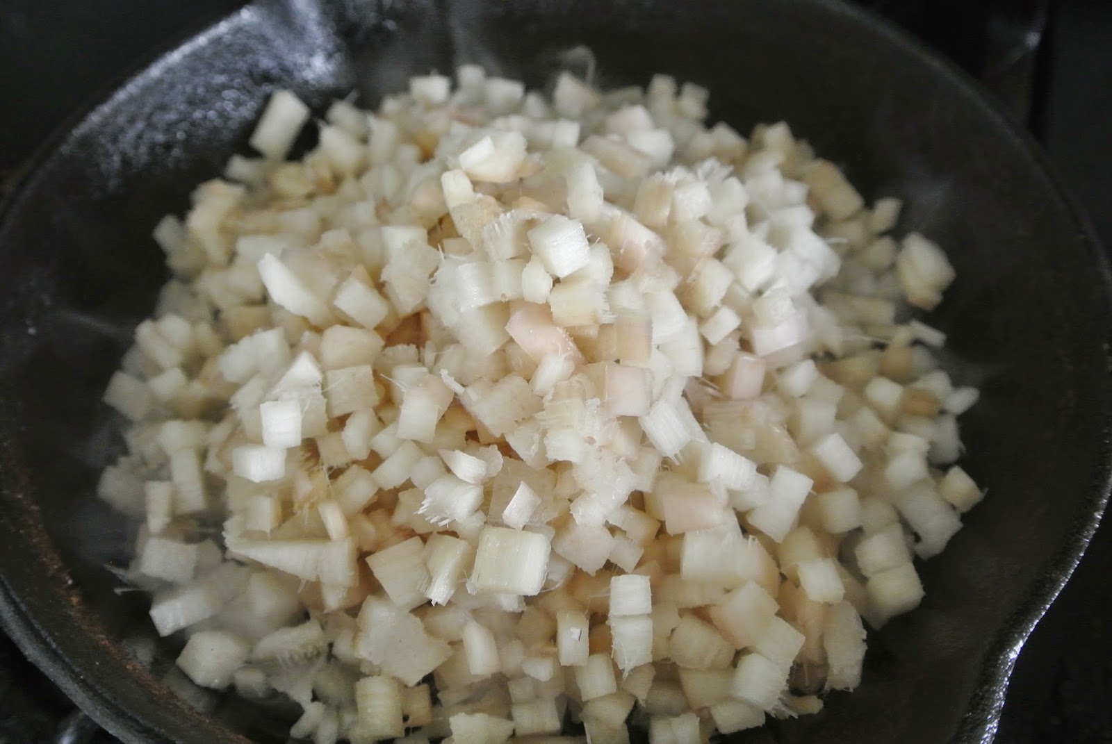 Praba's yummy experiments: Vazhai Thandu Poriyal(Banana Stem Poriyal ...