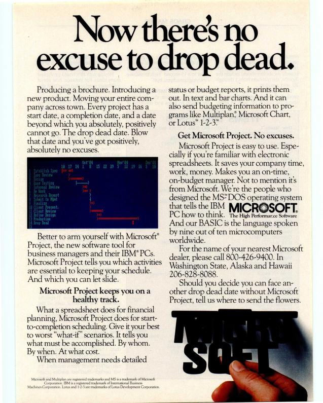 Informatica Viejuna: Microsoft Project, desde 1984