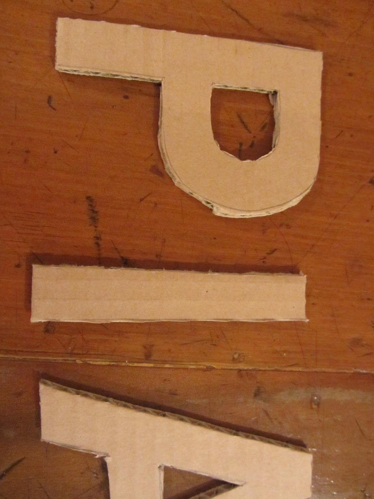 Cardboard Letters With Name at Elmer Pritchard blog