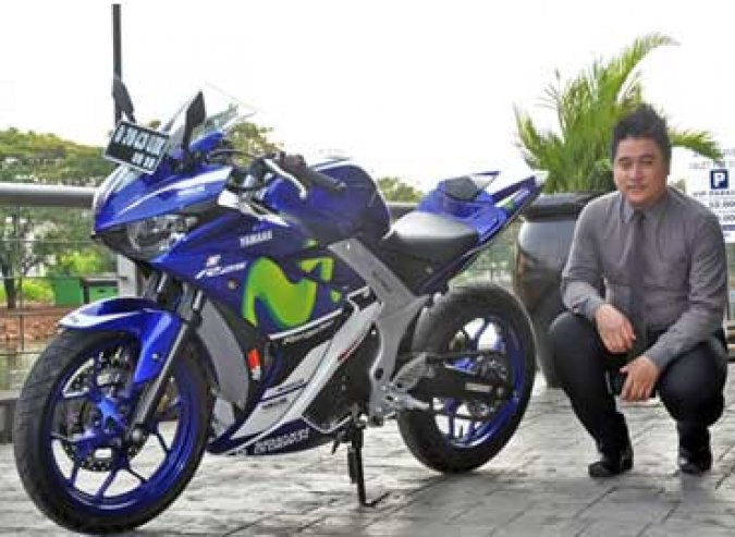 Modifikasi r25 terbaru movistar ala r6 r1 motogp dan moge ban lebar ...