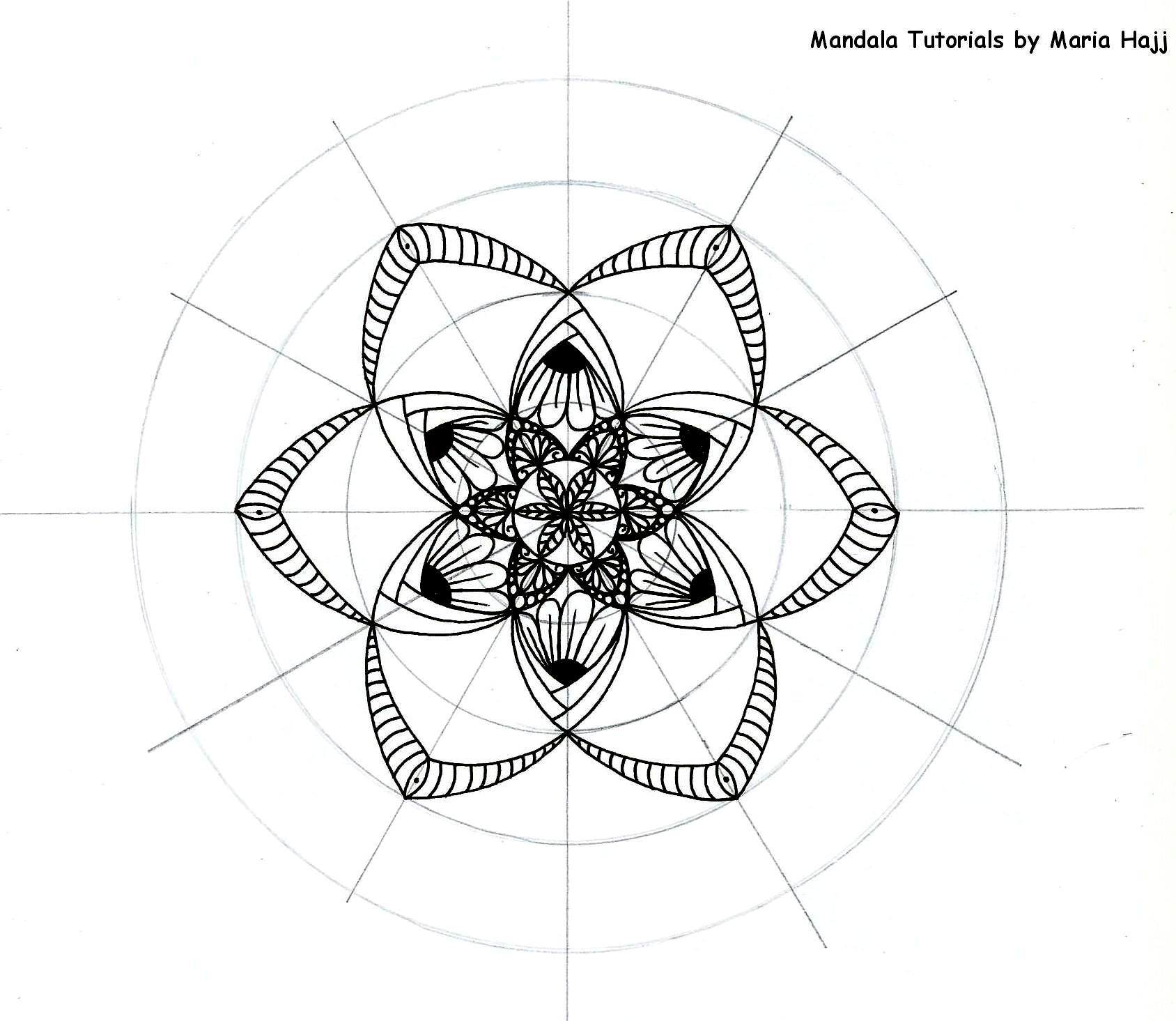 Mandala Tutorial n. 3 | How to draw a mandala using the mandala ...
