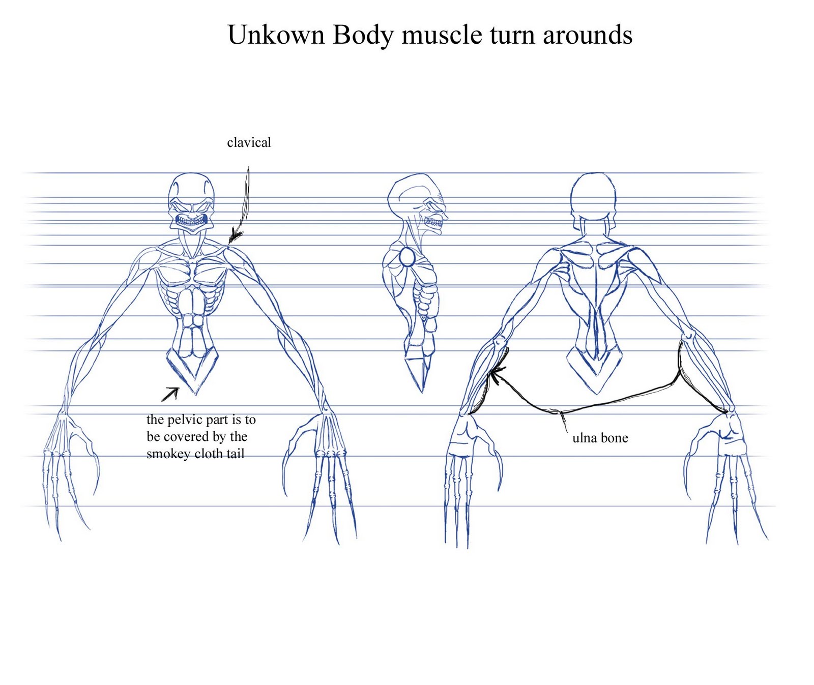 Heidi Flick: Character Design Theory Sheet Demon