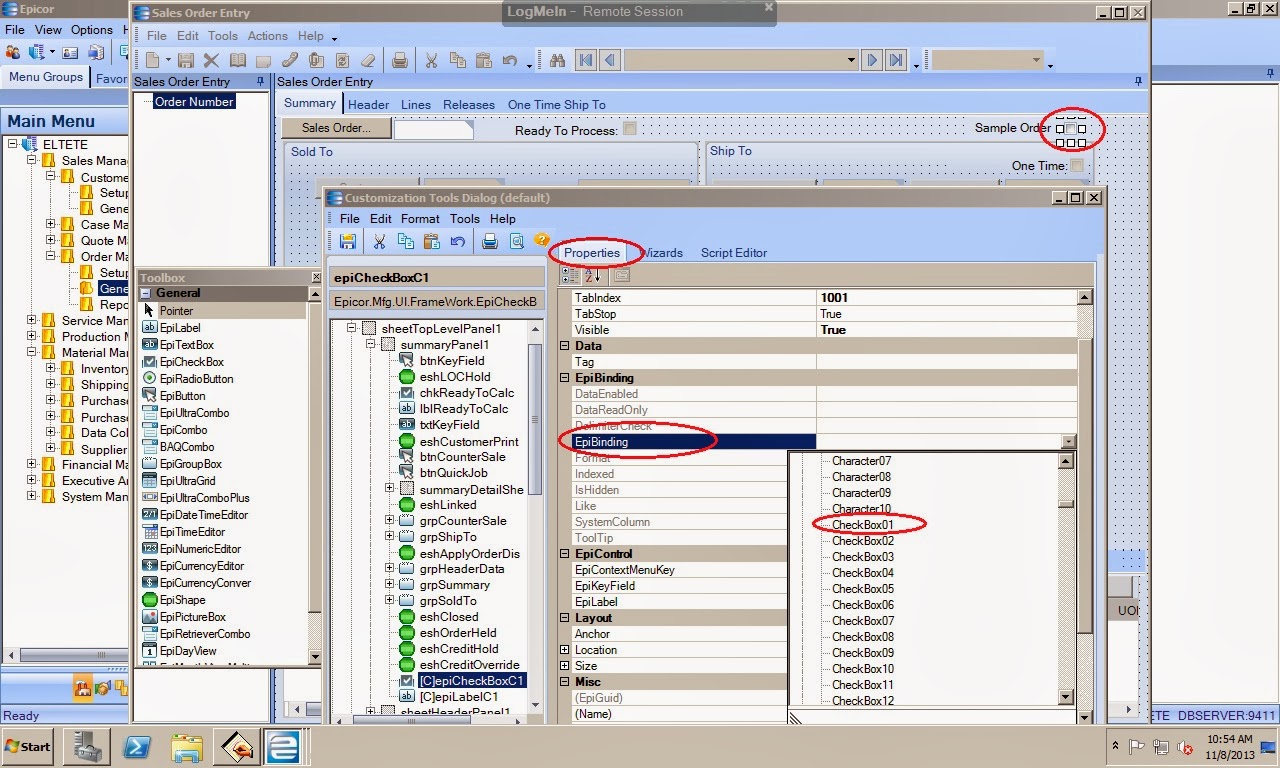 Epicor 9 Customizations: Dashboards