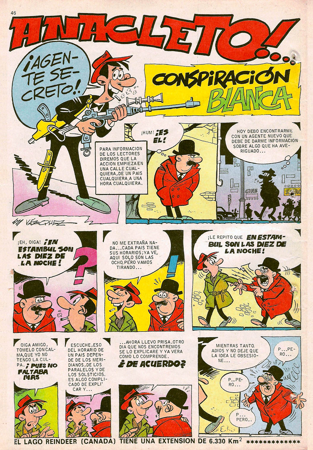 Aquellos inolvidables tebeos...: Anacleto, Agente Secreto en Din Dan ...