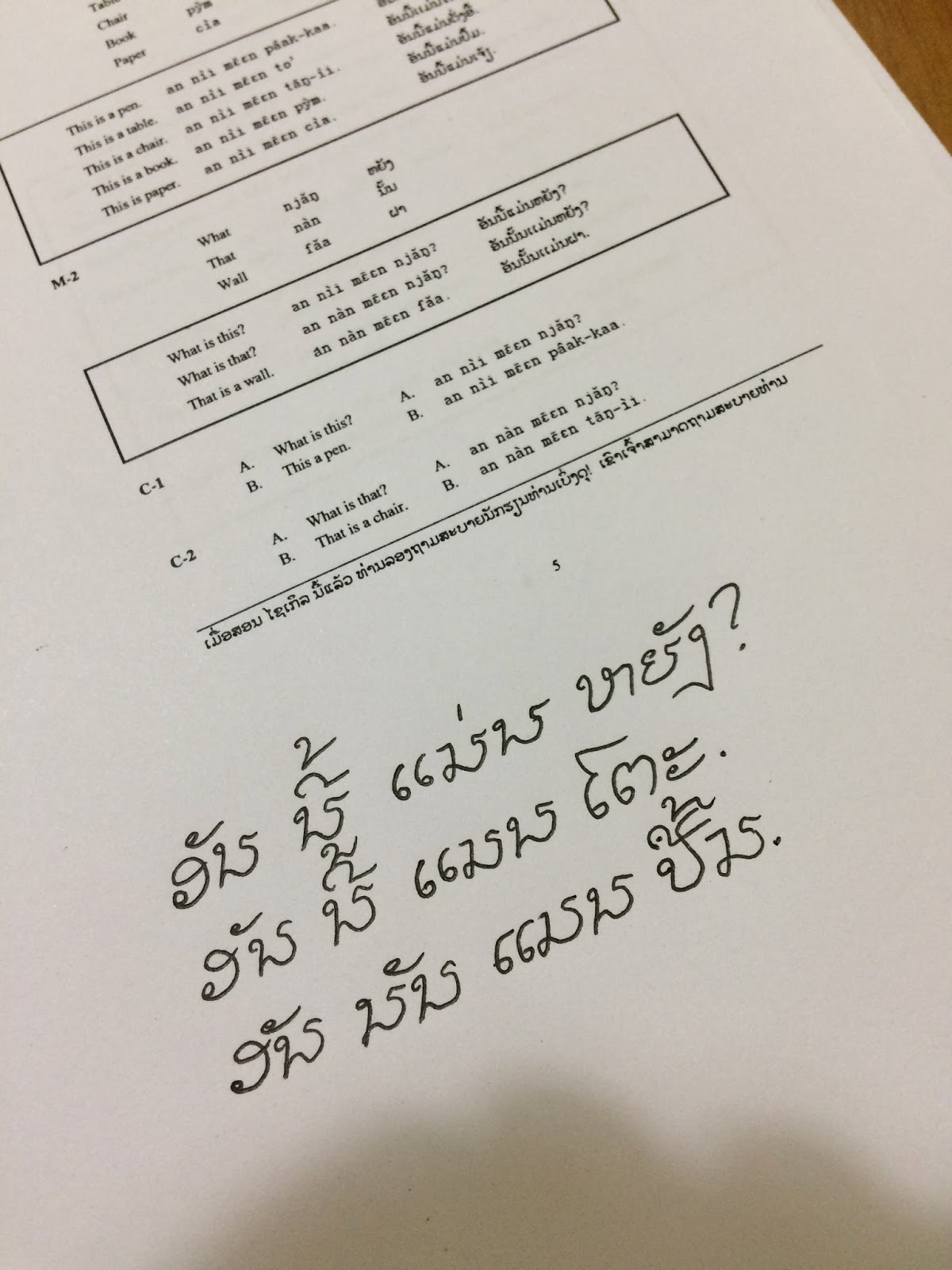 Laotian Writing