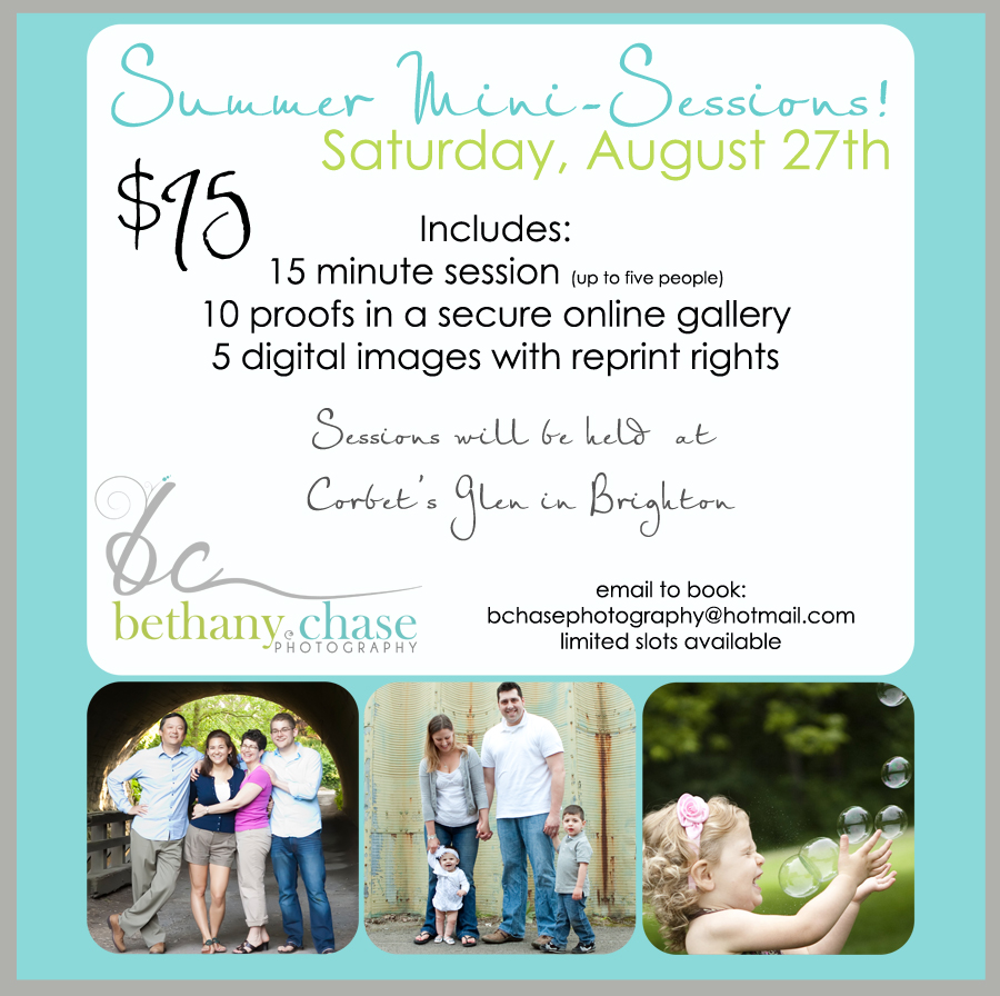 Summer Mini-Sessions! - Maple & Hen Resources Blog