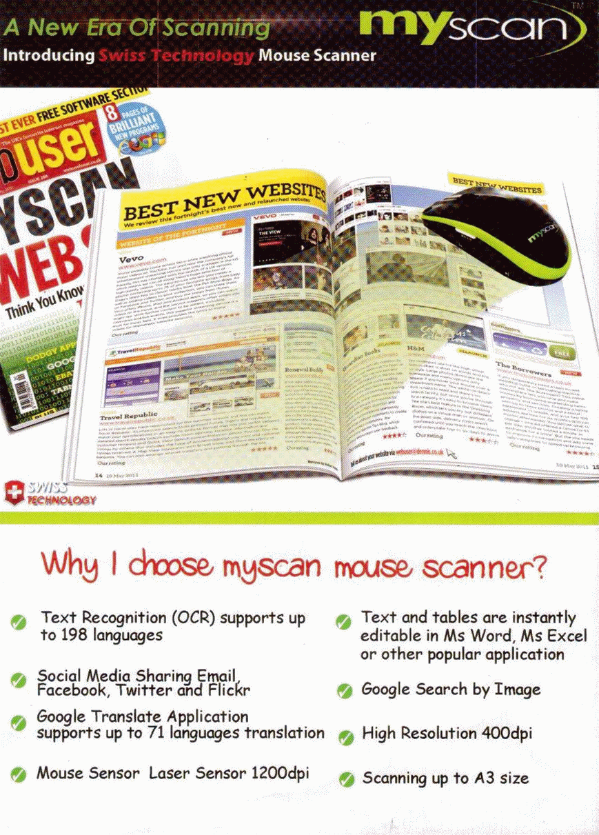 ITGENIC COMPUTER STORE: MYSCAN扫描滑鼠上架了！！