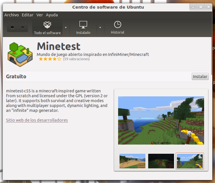 Instalar Minetest en Ubuntu ~ tu~Ubuntu