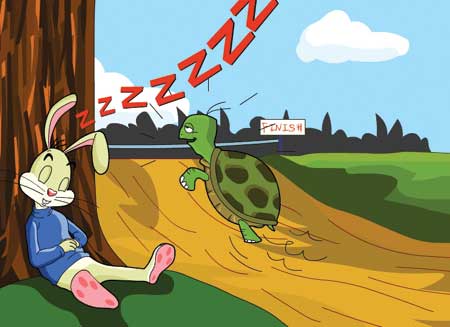 Stories 4 Children: The Rabbit and the Turtle