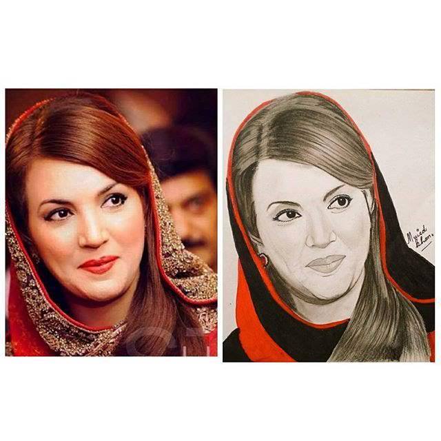 Pencil Sketch of Pakistani Celebrities | Myipedia | TVC, Entertainment ...