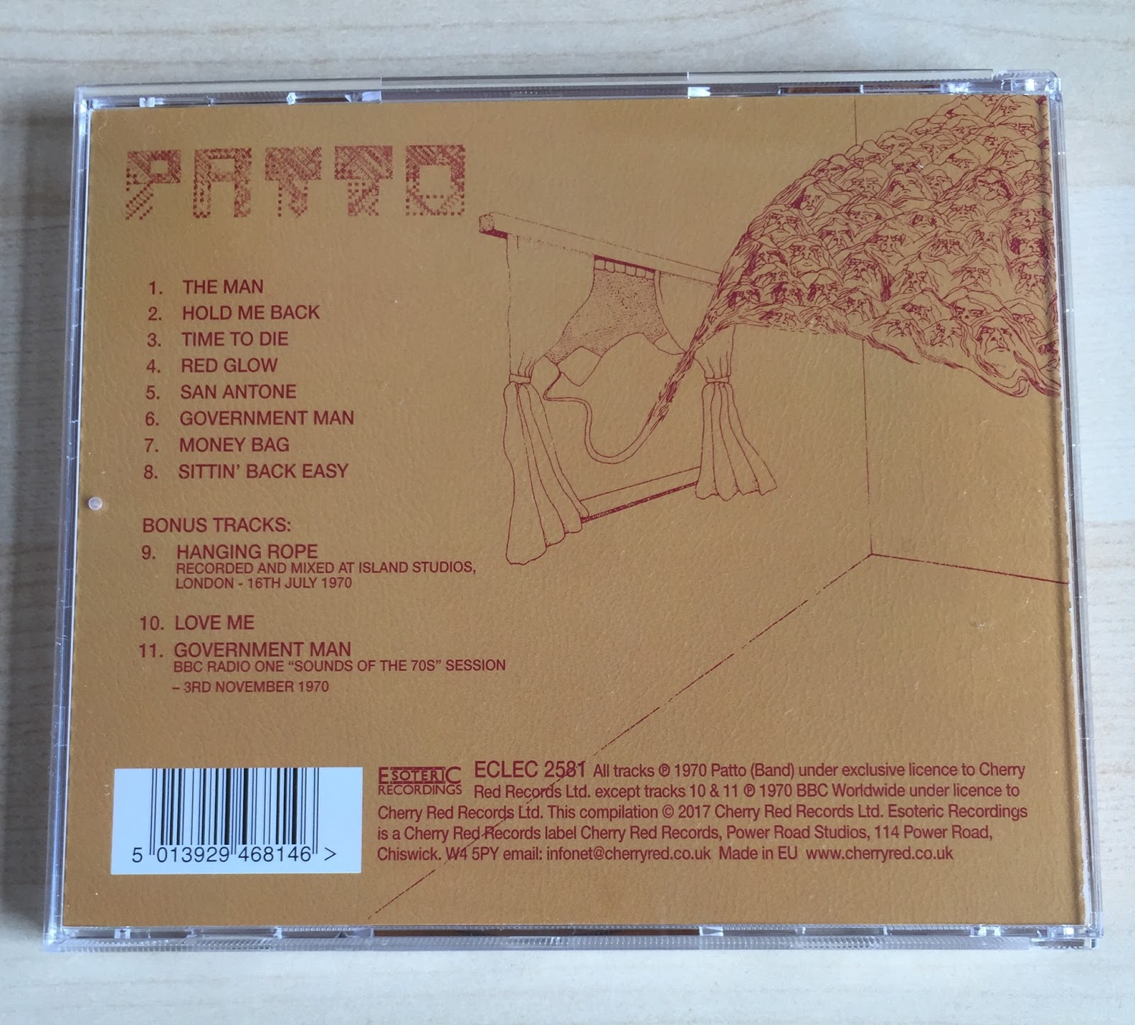 There's Something About 1971...: "Patto" by PATTO (April 2017 Esoteric ...