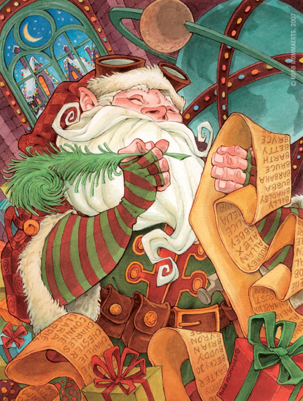 30 Creative Santa Claus Illustrations - Wonarts