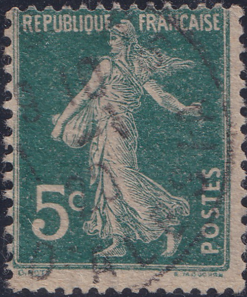 La Semeuse 5c ... et ses consoeurs: La Semeuse 5 centimes verte en 1920
