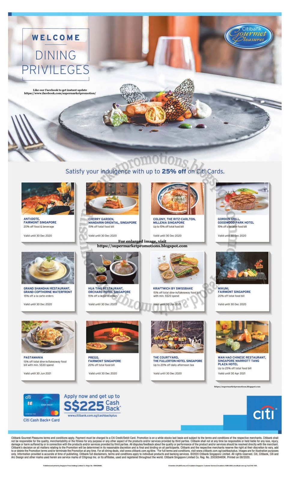 Citi Cards Dining Deals 30 August 2020 ~ Supermarket Promotions