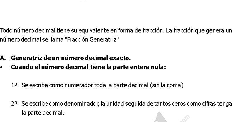 FRACCION GENERATRIZ EJERCICIOS RESUELTOS DE PRIMARIA O BÁSICO