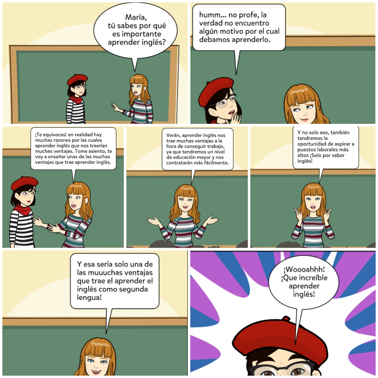 ¿Por qué es importante aprender inglés?: Comic de la importancia del inglés