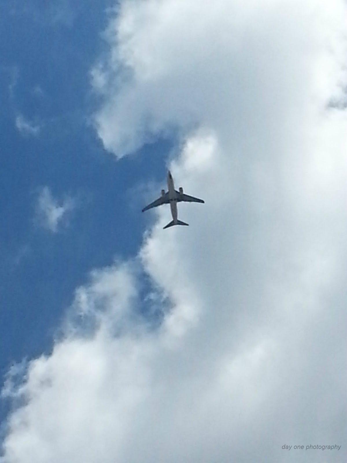 Day One Photography: Distant Plane in the Sky
