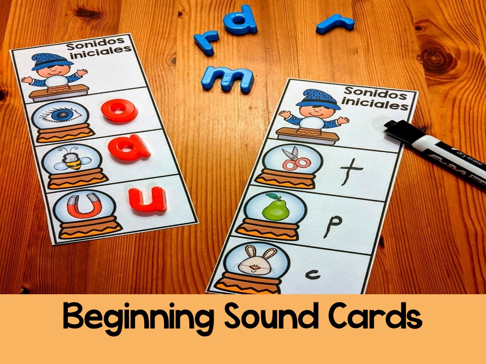 Easy to Prep Activity to Practice Beginning Sounds in Spanish - Sonidos ...