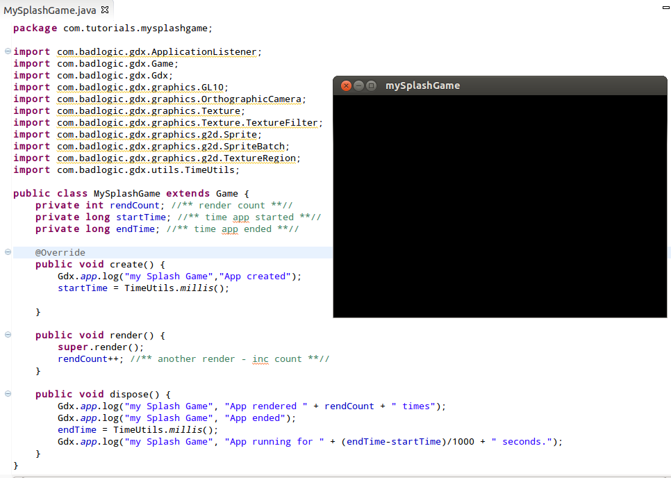 LibGDX Tutorials: LibGDX Tutorial 3: Splash Screen LibGDX Tutorials: LibGDX Tutorial 3: Splash Screen