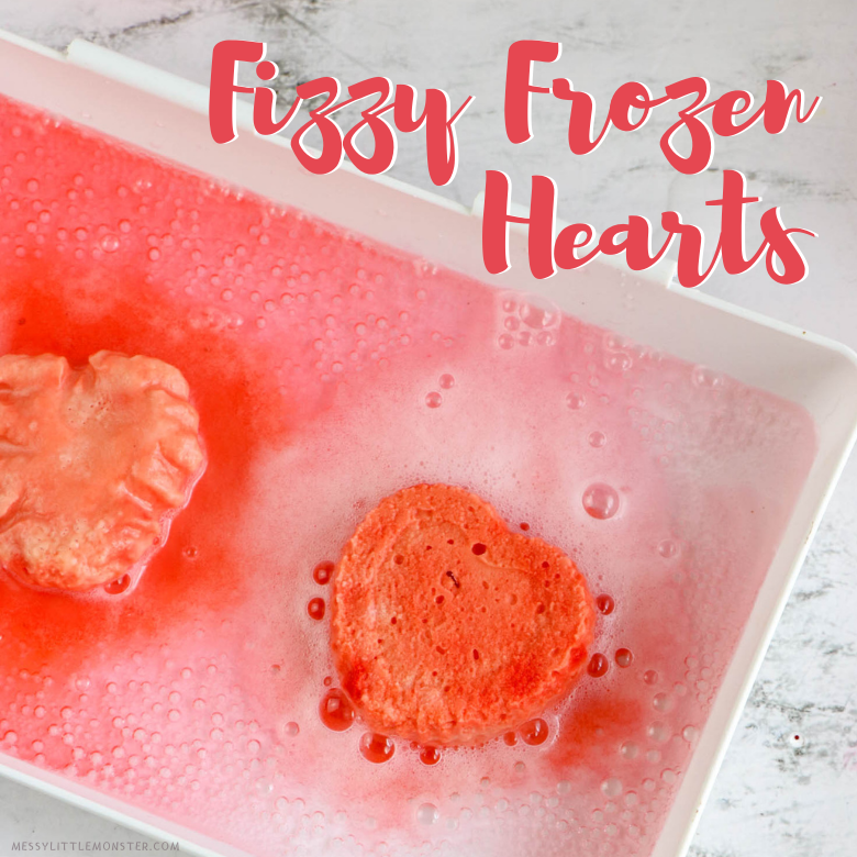 Fizzy Frozen Heart Baking Soda Experiment - Valentines Day Science ...