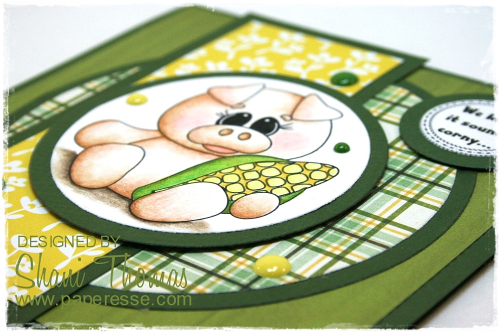 A 'Corny' Happy Summer card – with Porky's Backyard BBQ digital stamp ...