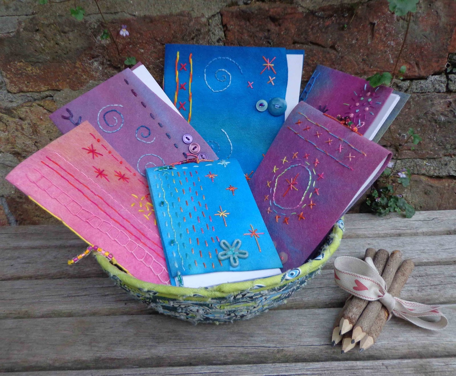 Hippystitch: Embroidered Notebook Workshop at "Embroidery for All ...