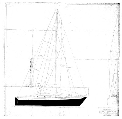 Ericson 25, Oystercatcher: Ericson 25, Diagram, Sailplan, Blueprint ...