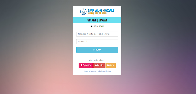 Sistem Informasi Akademik (SIAKAD) ONLINE SIAP DIGUNAKAN | SMP AL ...