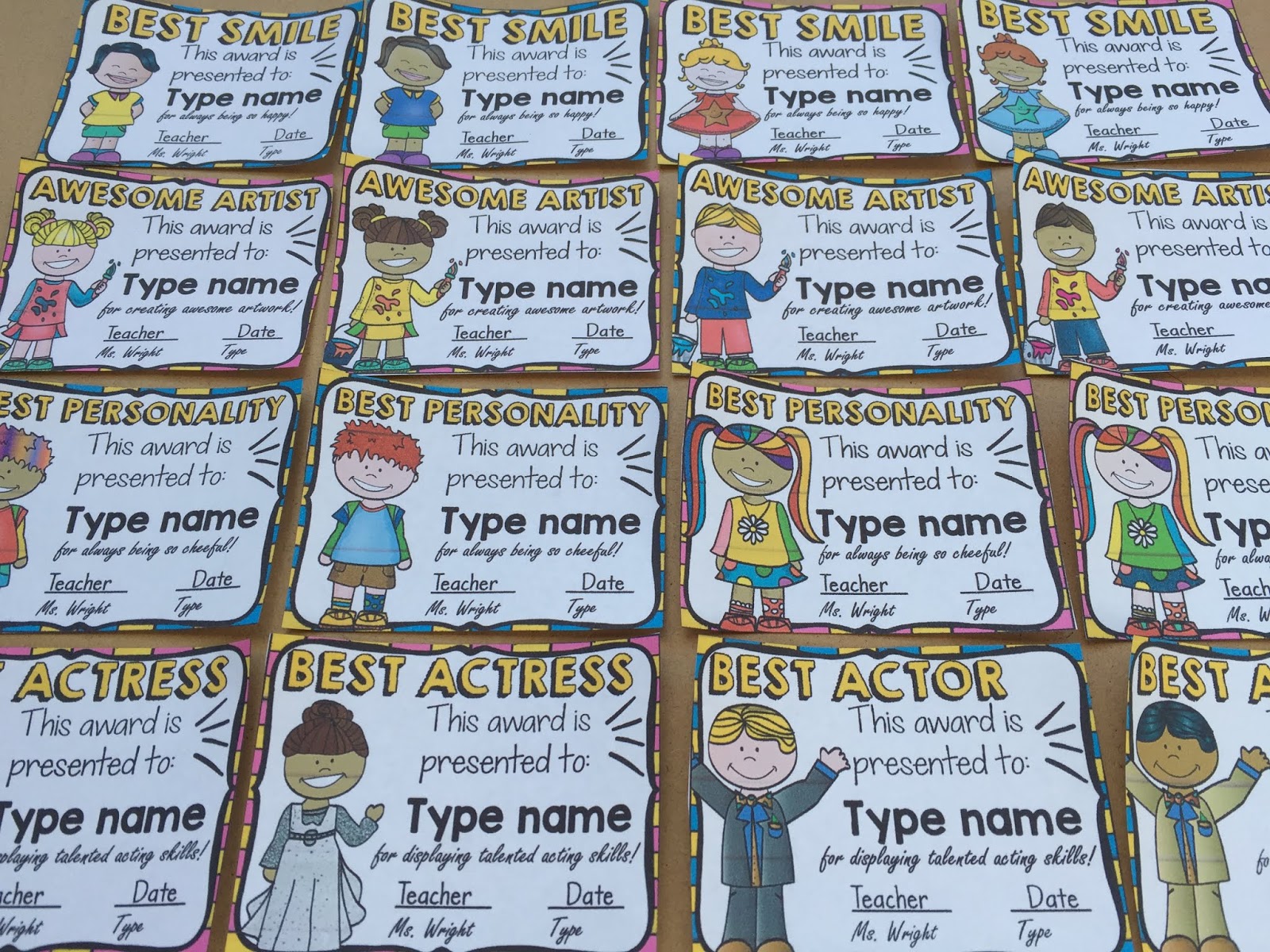 STUDENT AWARD CERTIFICATES - Classroom Freebies