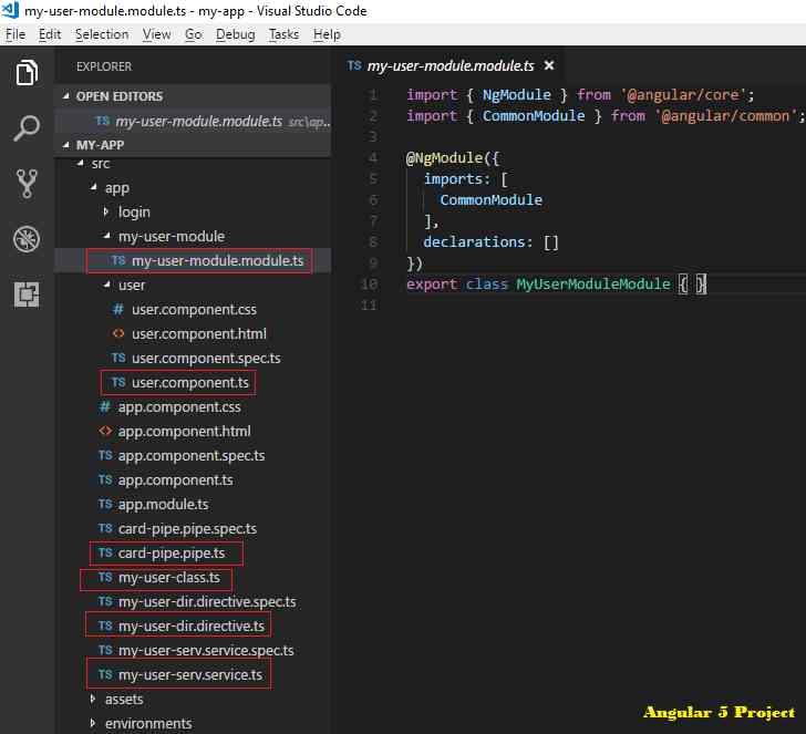 Angular 5 Generate Component Directive Pipe Service Class And Module Angular Cli