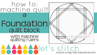 Piece N Quilt: How to: Machine Quilt a Foundation Motif Quilt Block ...