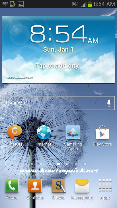 Samsung Galaxy Note 2 LTE, 3G and GPRS Mobile Internet Configuration ...