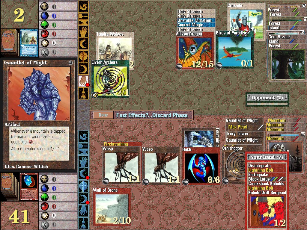 The Best Games Ever: MtG Shandalar | Using Gauntlet of Might