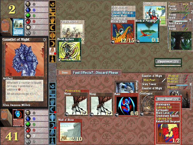 The Best Games Ever: MtG Shandalar | Using Gauntlet of Might