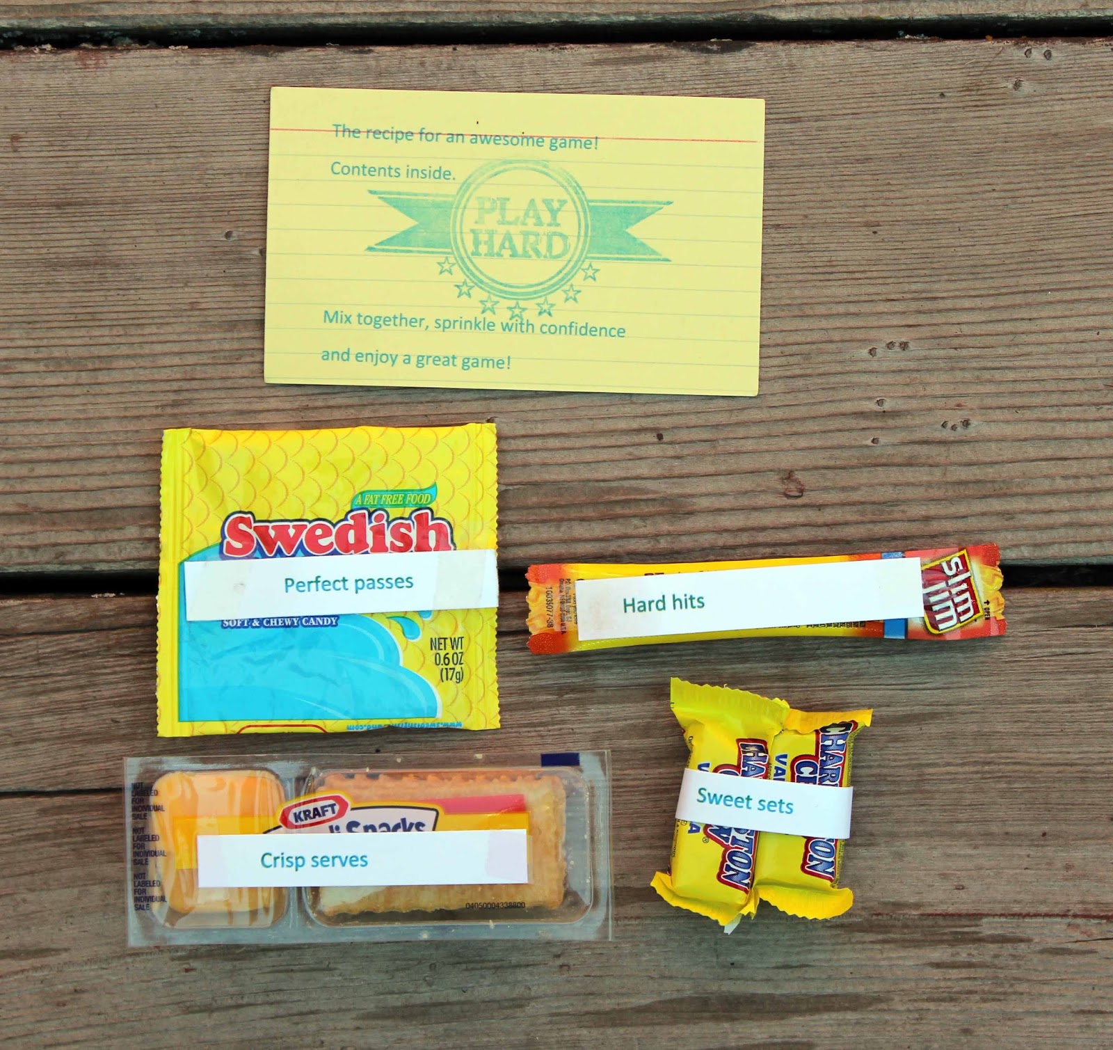 One person's scrapping compulsion: Volleyball locker decor & treats