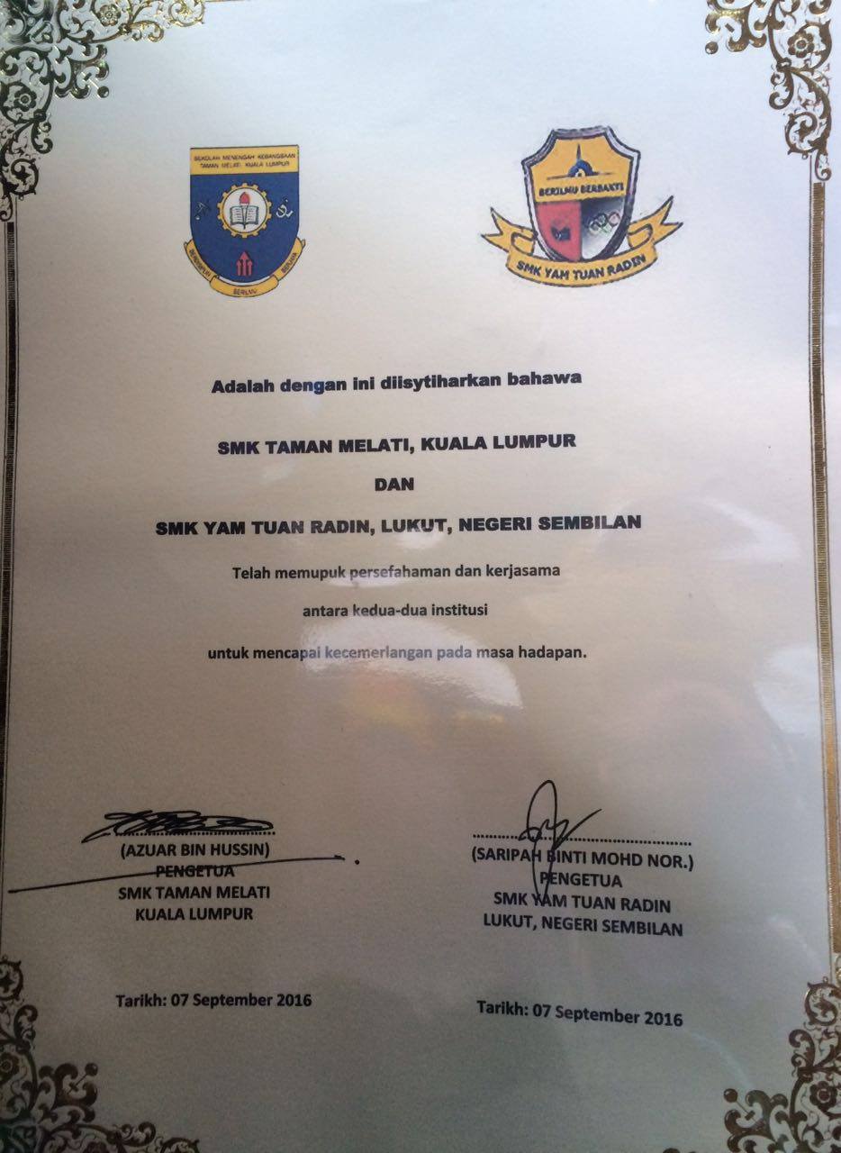 Jalinan dan Jaringan SMKTM ~ SMK TAMAN MELATI KL