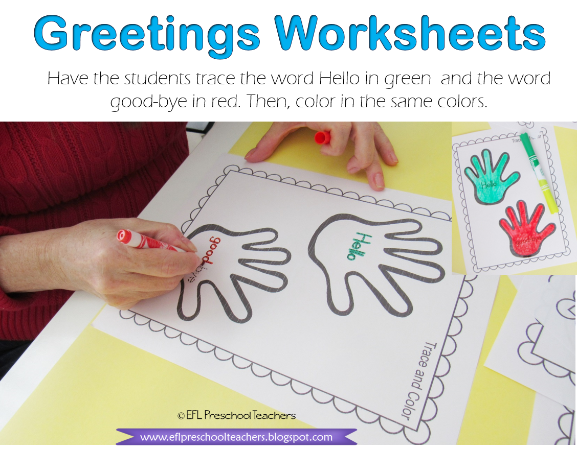 ESL/EFL Preschool Teachers: Greetings Theme for Kindergarten- Holistic ...