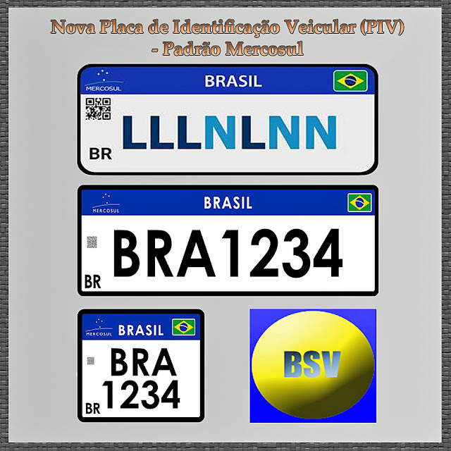 Placas de Identificação Veicular (PIV): as características das novas placas
