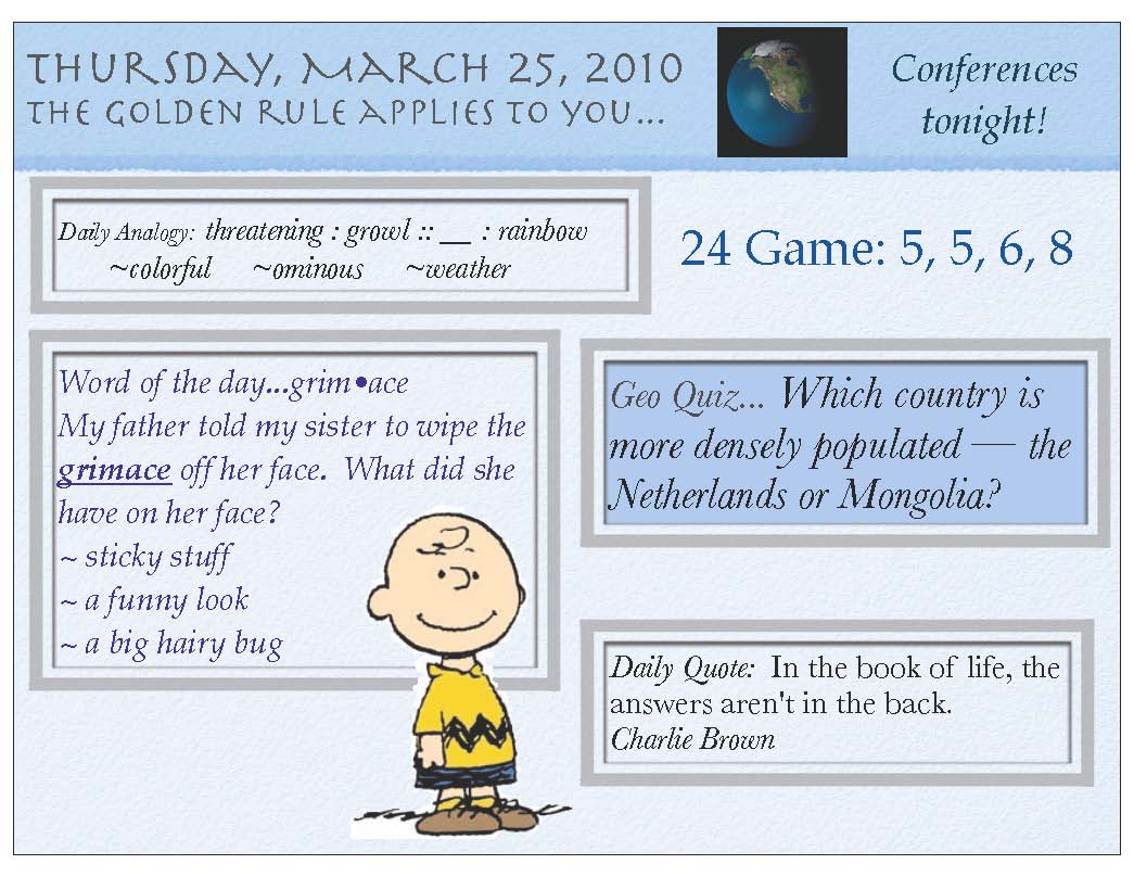 Desktop Learning Adventures: Good Morning, Campers! It's Time for Warm Ups!