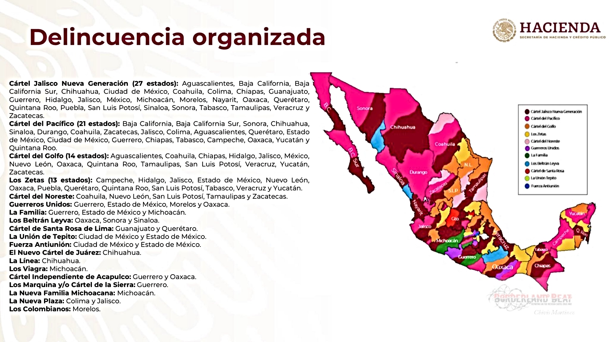 Los Zetas Territory Map