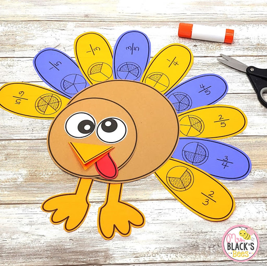 Thanksgiving Turkey Craft | Mrs. Black's Bees