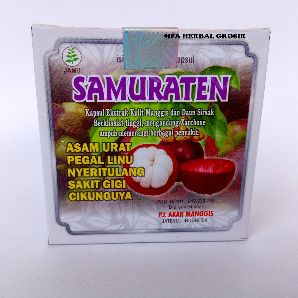Jamu Kapsul Samuraten Original Asli 100% Kemasan Baru